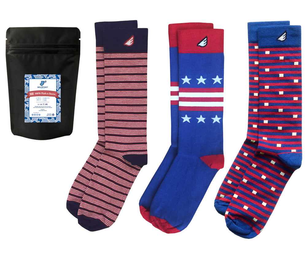 American-made socks in fun, colorful designs - BOLDFOOT SOCKS ...