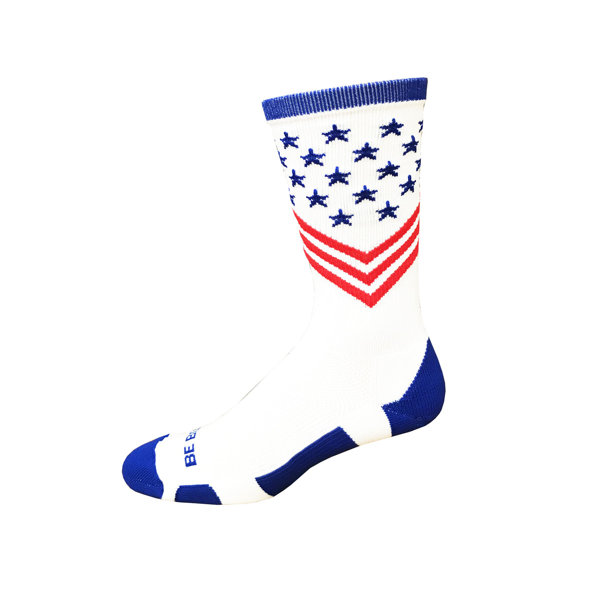 Patriot - White. USA Made Patriotic Stars & Stripes Athletic Socks ...